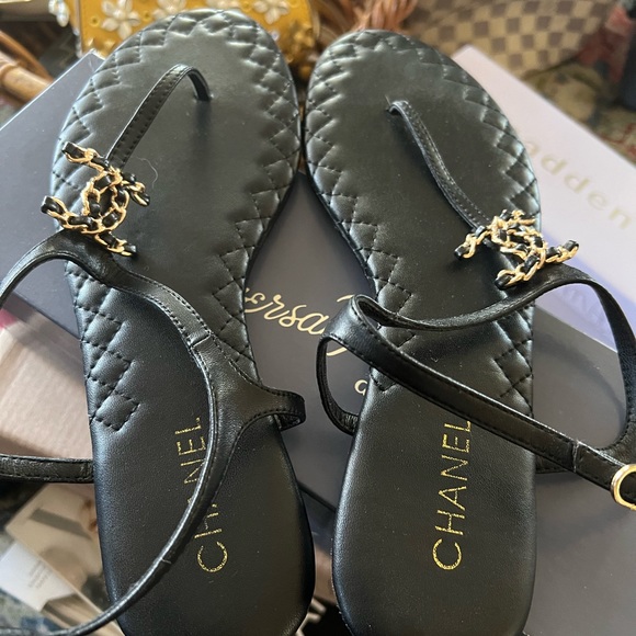 DHgate | Shoes | Dhgate Black And Gold Sandals | Poshmark